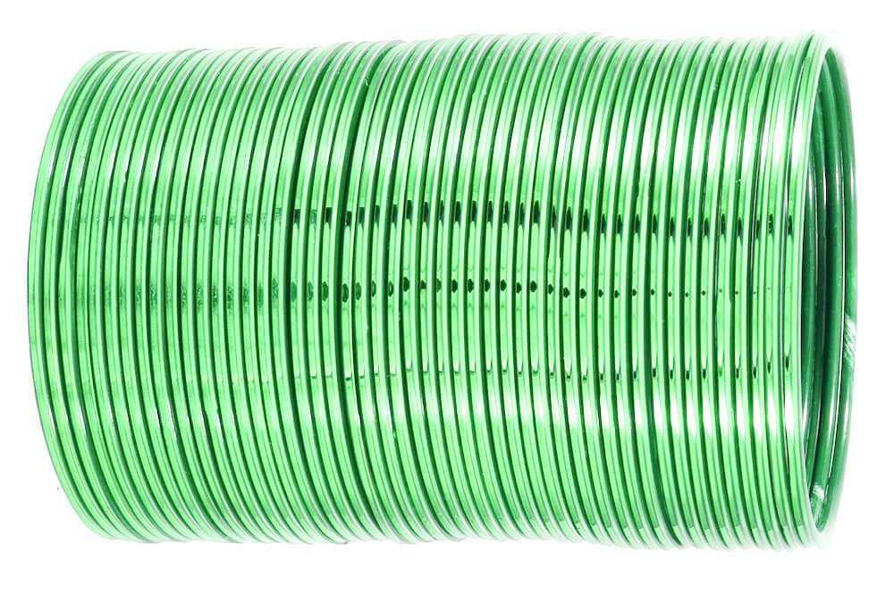 Lite Green Color Plain Metal Bangles Set Of 3 Dozen In One Pack– Saheli ...