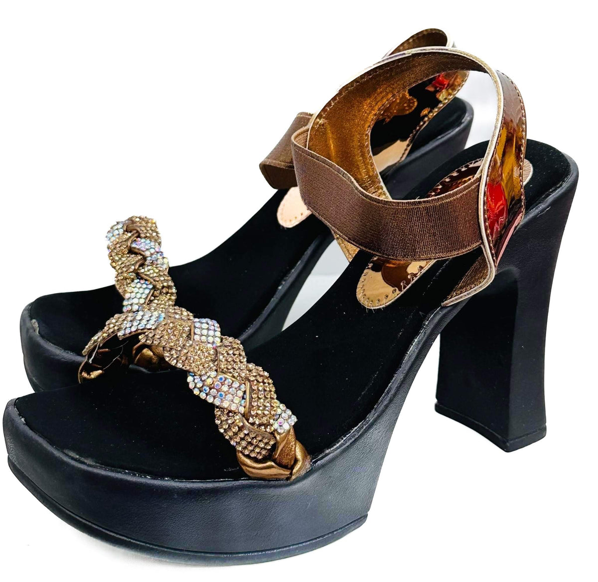 Designer Black Heels– Saheli Ethnic Indian Wear