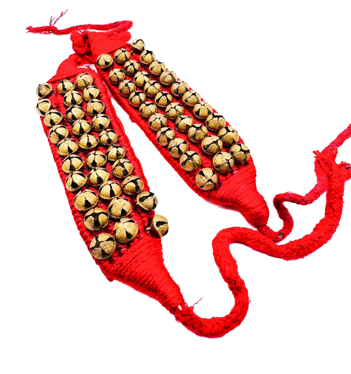 Ghungroo (30+30) Red Pad 3 Line Ghungroo Double String With Cushion Pa ...