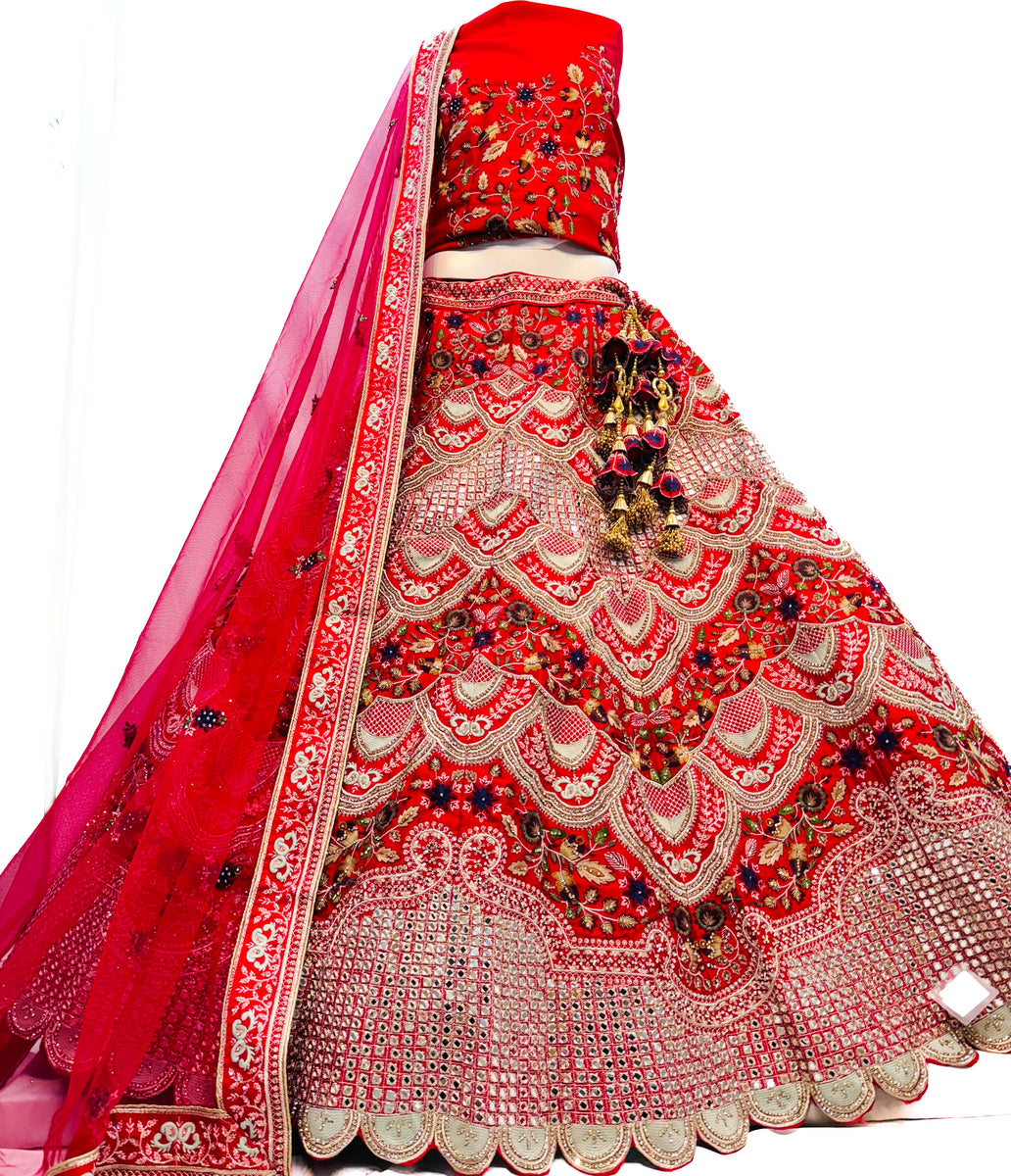 Silk based hand work with stones work embroidery work design Heavy Ken ...