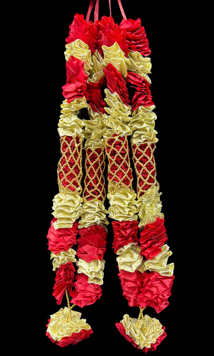 Wedding Garland/ Jaimala, Heavy artificial flowers with Pearl work (Co ...
