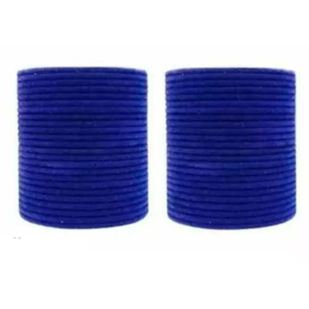 Royal Blue color kids plain velvet bangles (2 dozen in one pack)each ...