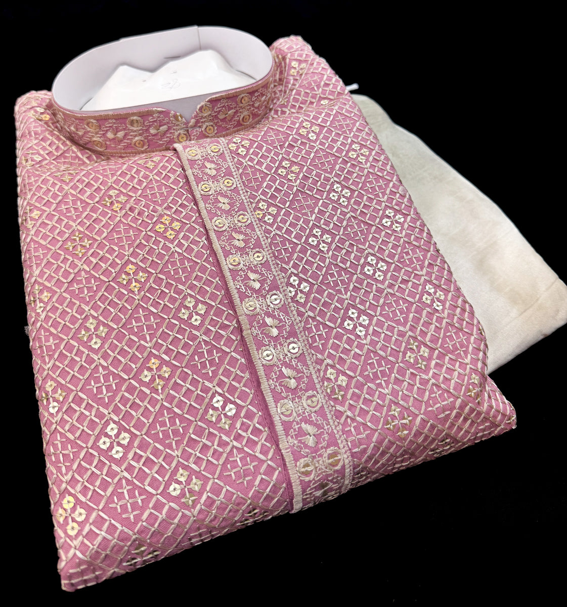 Pure Rayon Based Beautiful Embroidery Work At Front And Back With Sequ ...