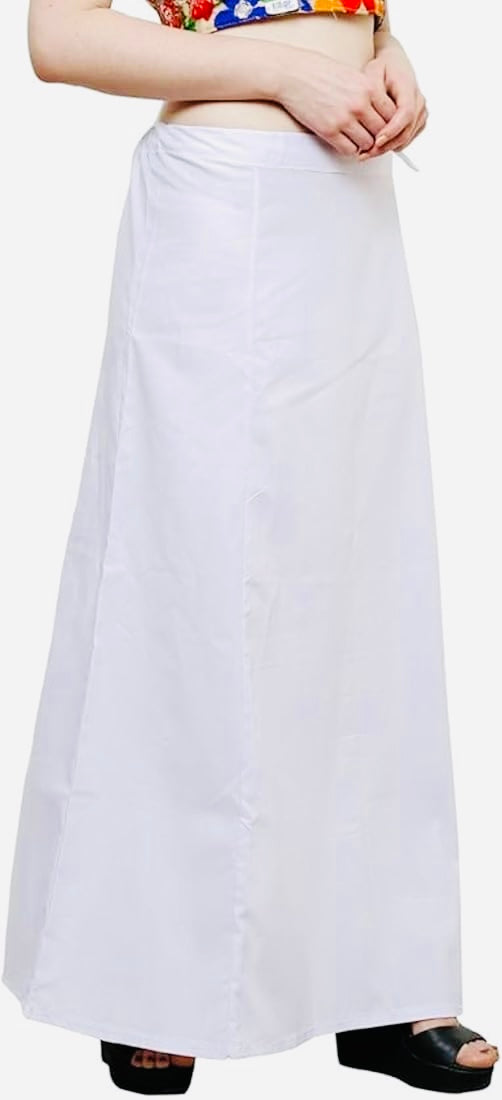 White colour cotton based 44 inch waist size petikot– Saheli Ethnic ...