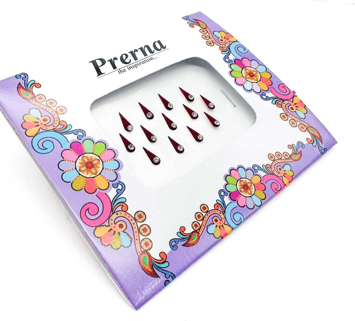 Drop shape long Bindi with stone– Saheli Ethnic Indian Wear