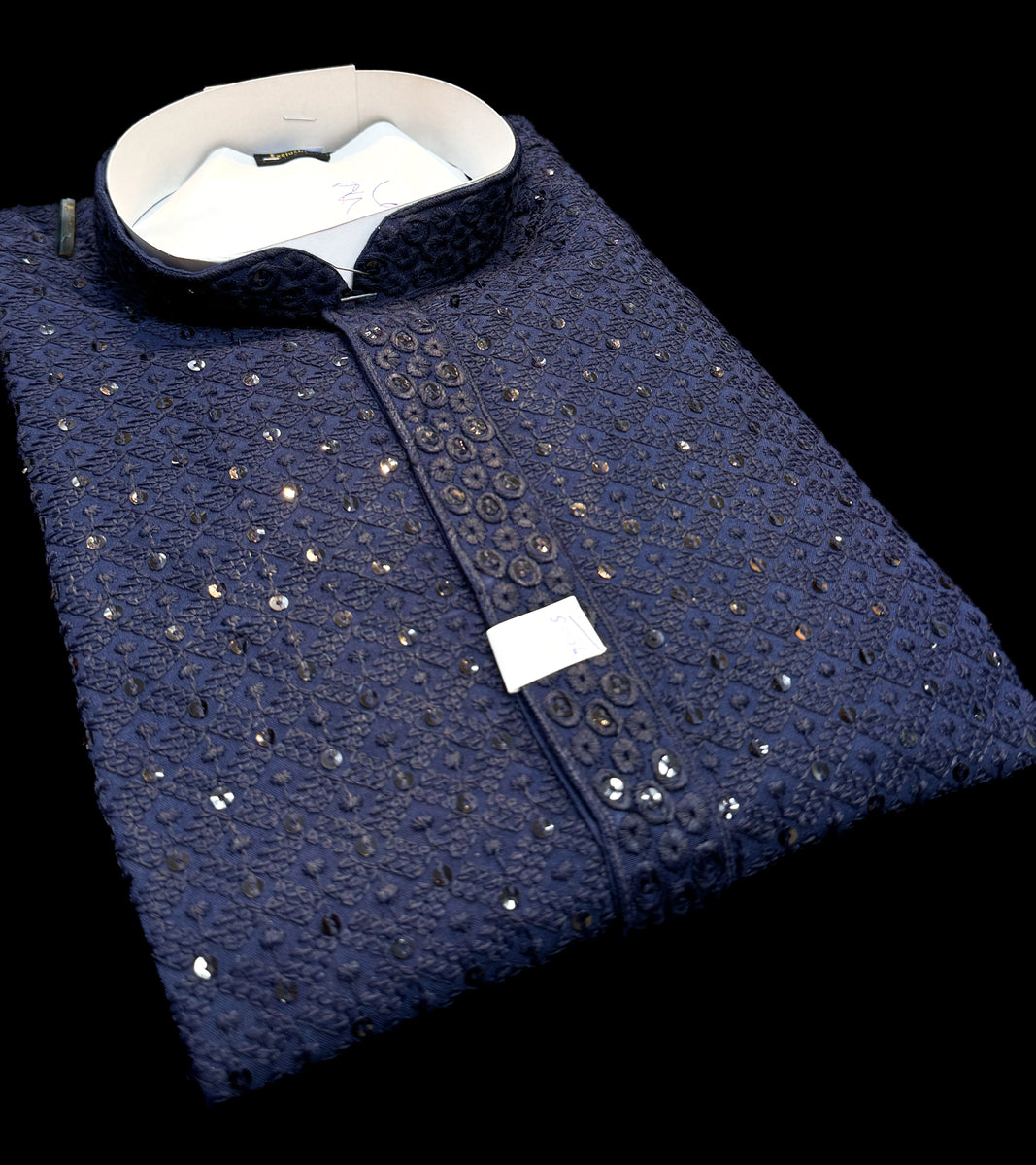 Pure and Soft Rayon based Heavy embroidery with sequined work designer ...