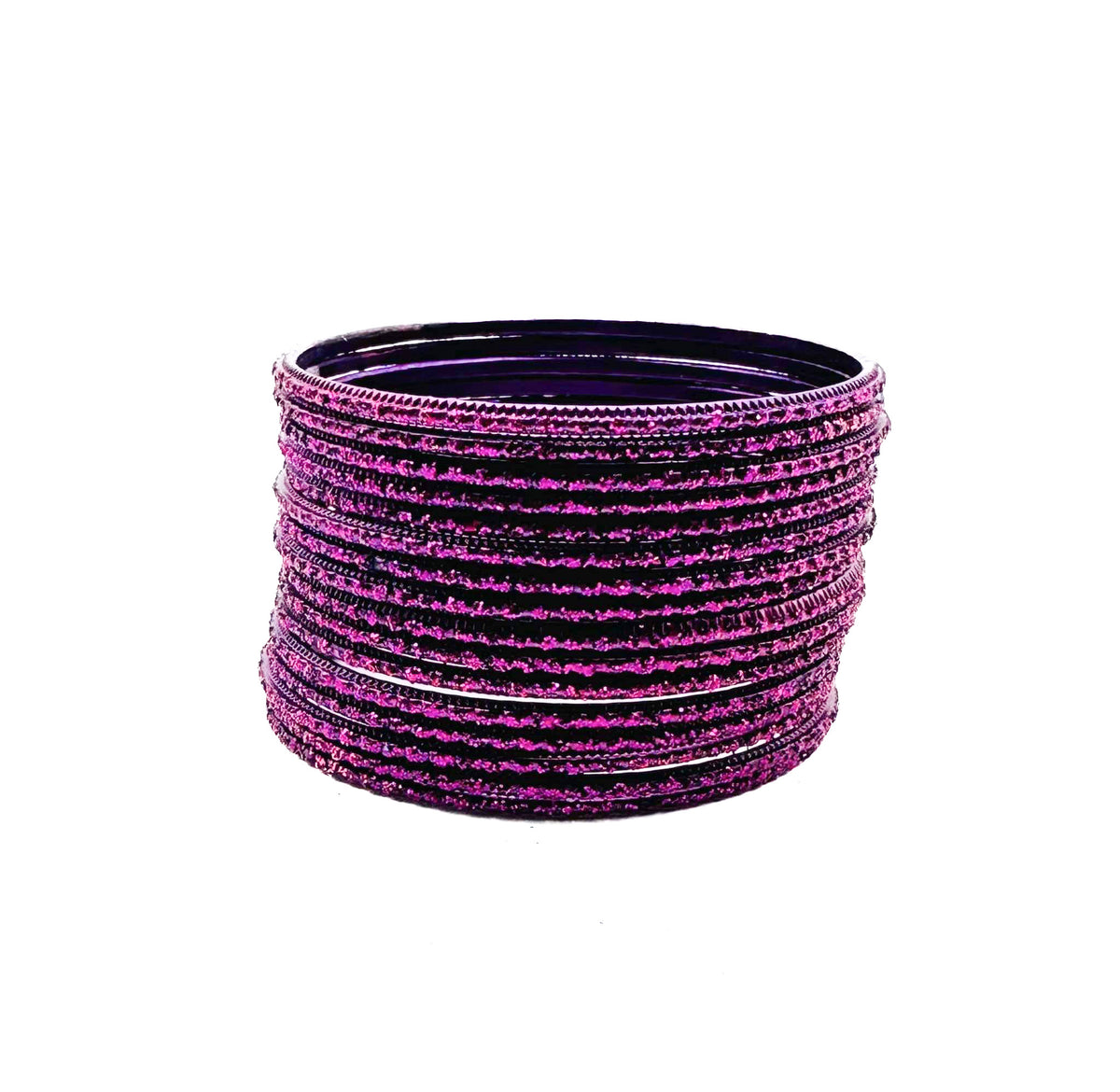 Wine color kids plain Shiny Metal bangles (2 dozen in one pack)– Saheli ...