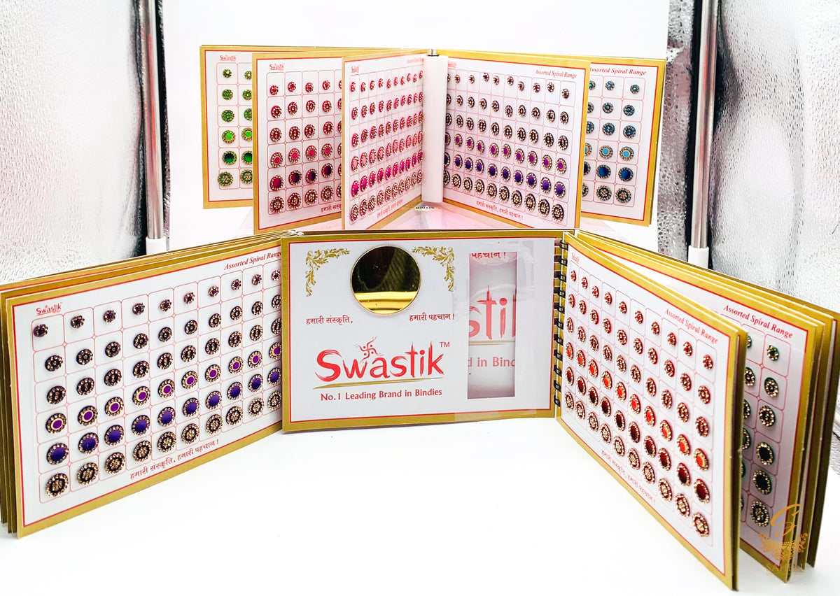 Beautiful stone work bindi book Multi colours different sizes differen ...