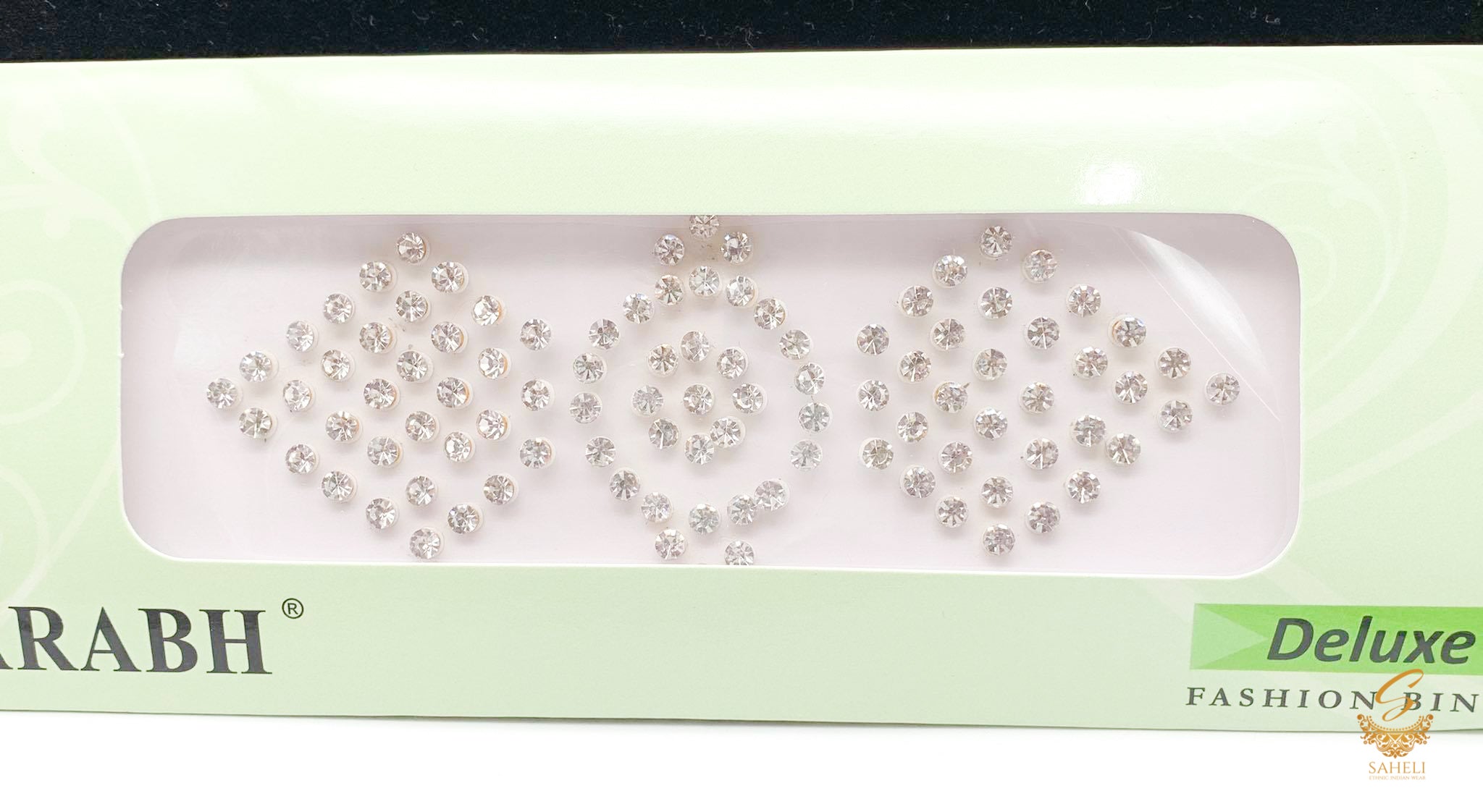 Silver stone bindi medium size– Saheli Ethnic Indian Wear