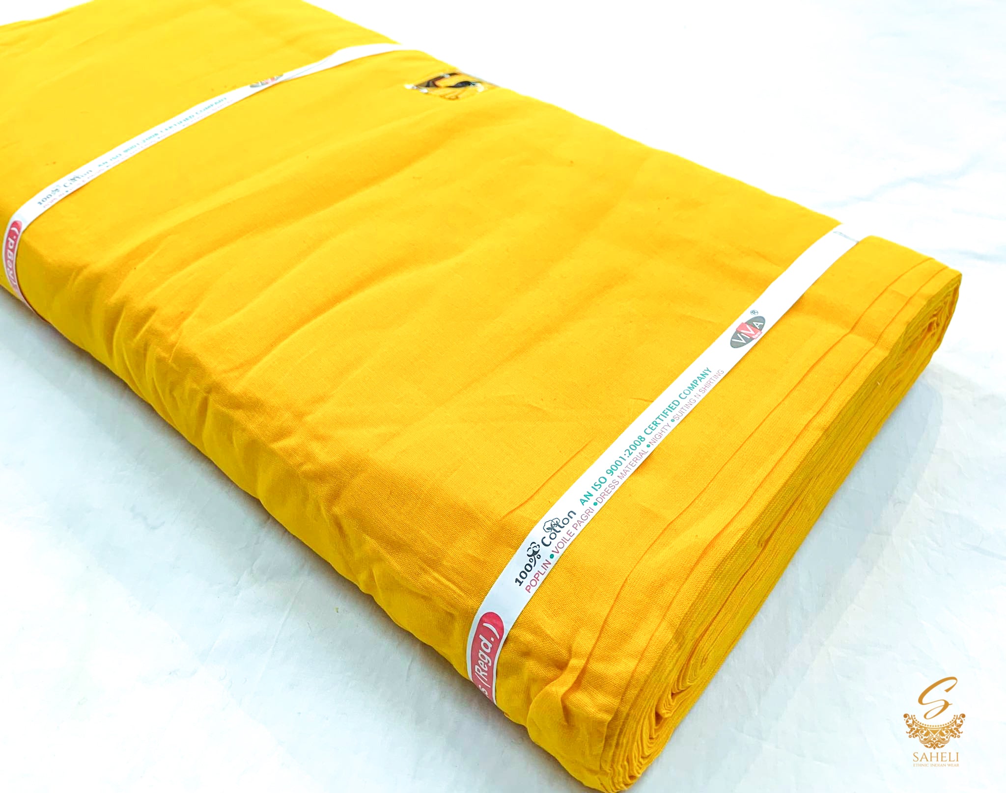 Dark Yellow Colour Pure Full Voile Turban Fabric ($5 Per Meter)– Saheli ...