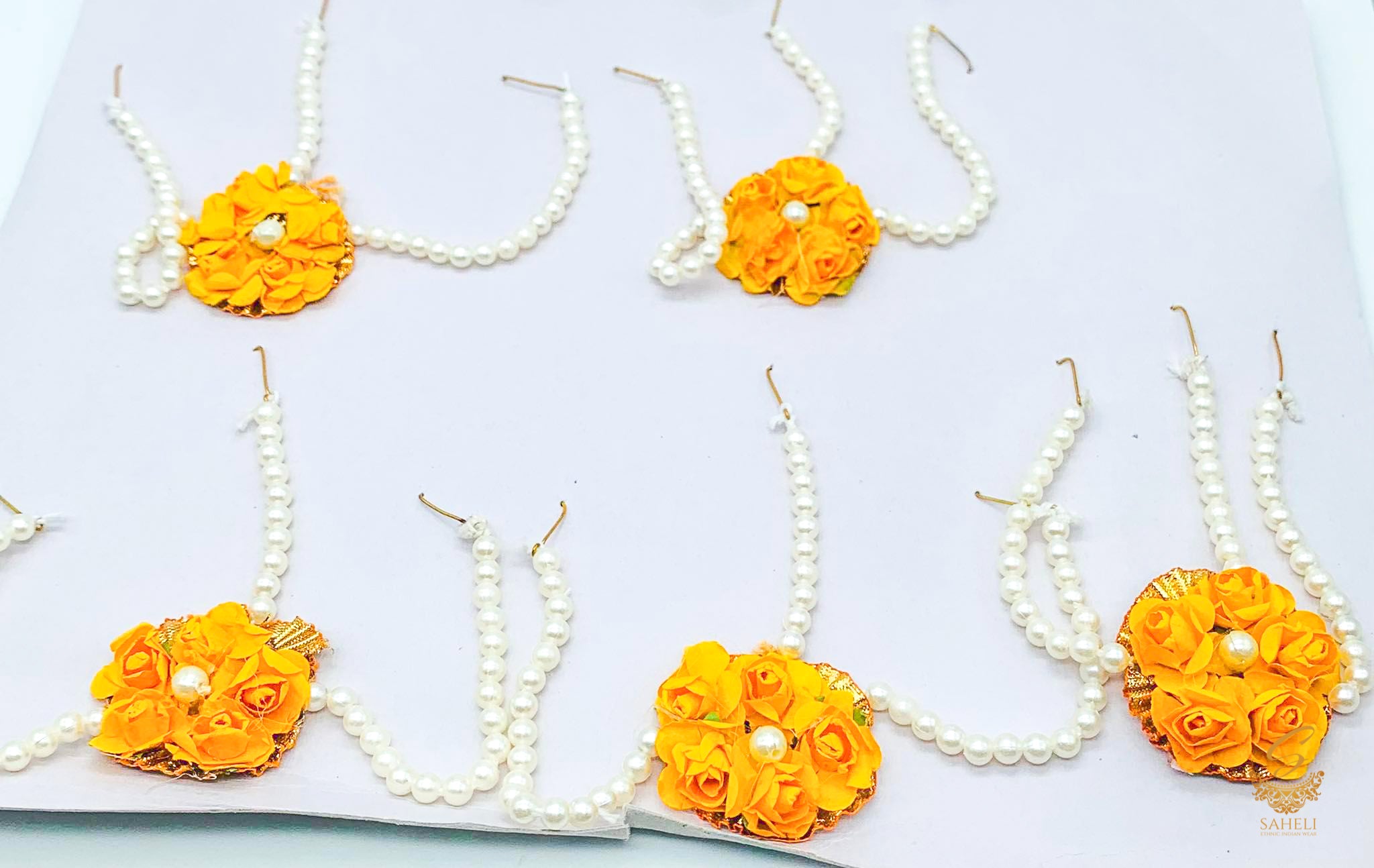 Floral Tikke For Haldi (price Each Tikka)– Saheli Ethnic Indian Wear
