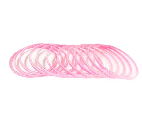 Pink Plain Glass bangles 1 dozen– Saheli Ethnic Indian Wear