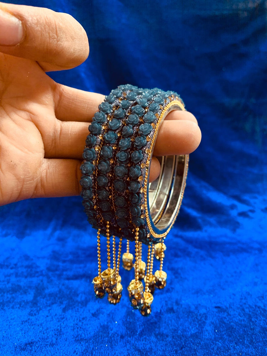 Latkan bangles set (4 Bangles)– Saheli Ethnic Indian Wear