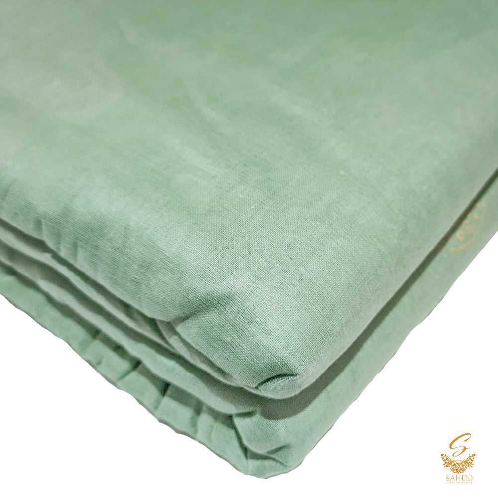 Olive green Colour Pure Full Voile Turban Fabric ($5 Per Meter)– Saheli ...